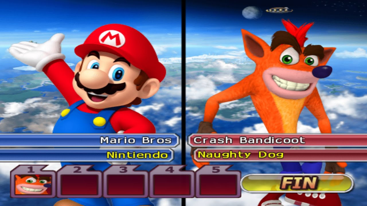 Mario Bros vs Crash Bandicoot - dragon ball Z: budokai tenkaichi 3 (MOD ...