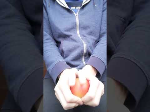 How To Crack An Apple In Two With Bare Hands| Quick Trick #1 - YouTube