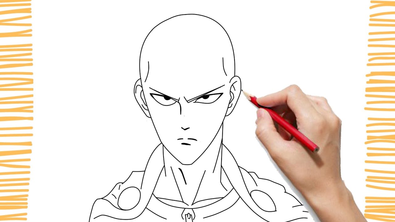 HOW TO DRAW SAITAMA - YouTube