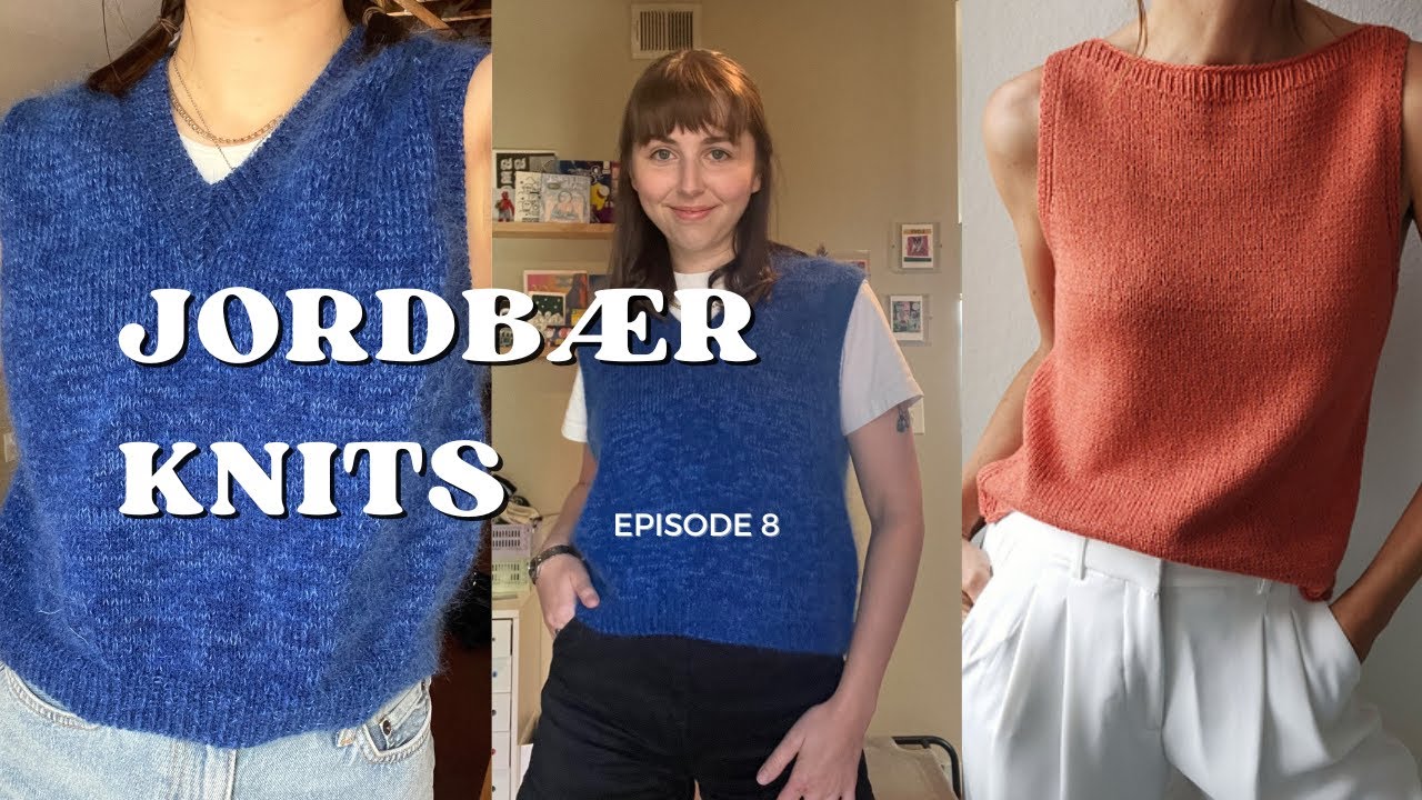 The Ph.D. Vest test knit and birthday Sabai Top! | Jordbær Knits ...
