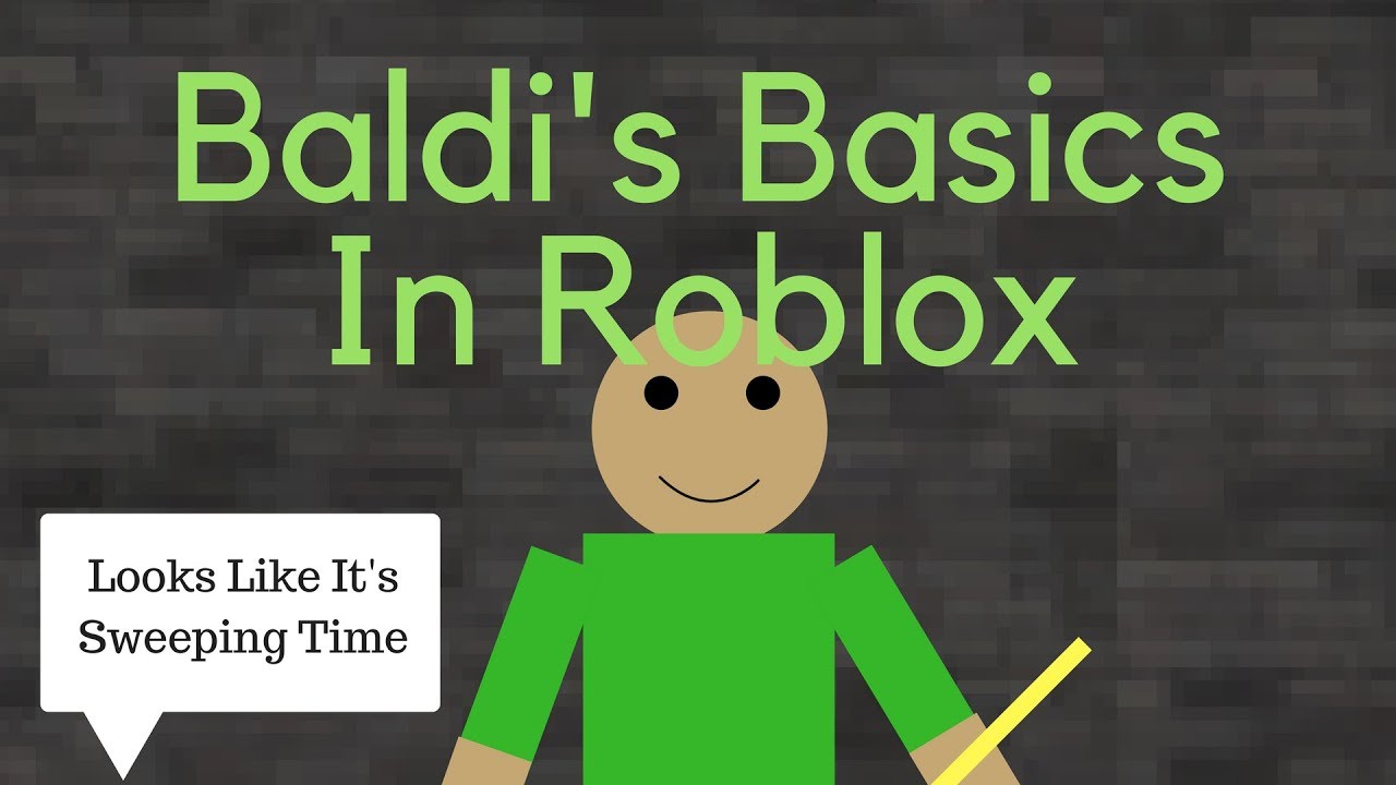 Baldi Basics In Roblox - YouTube