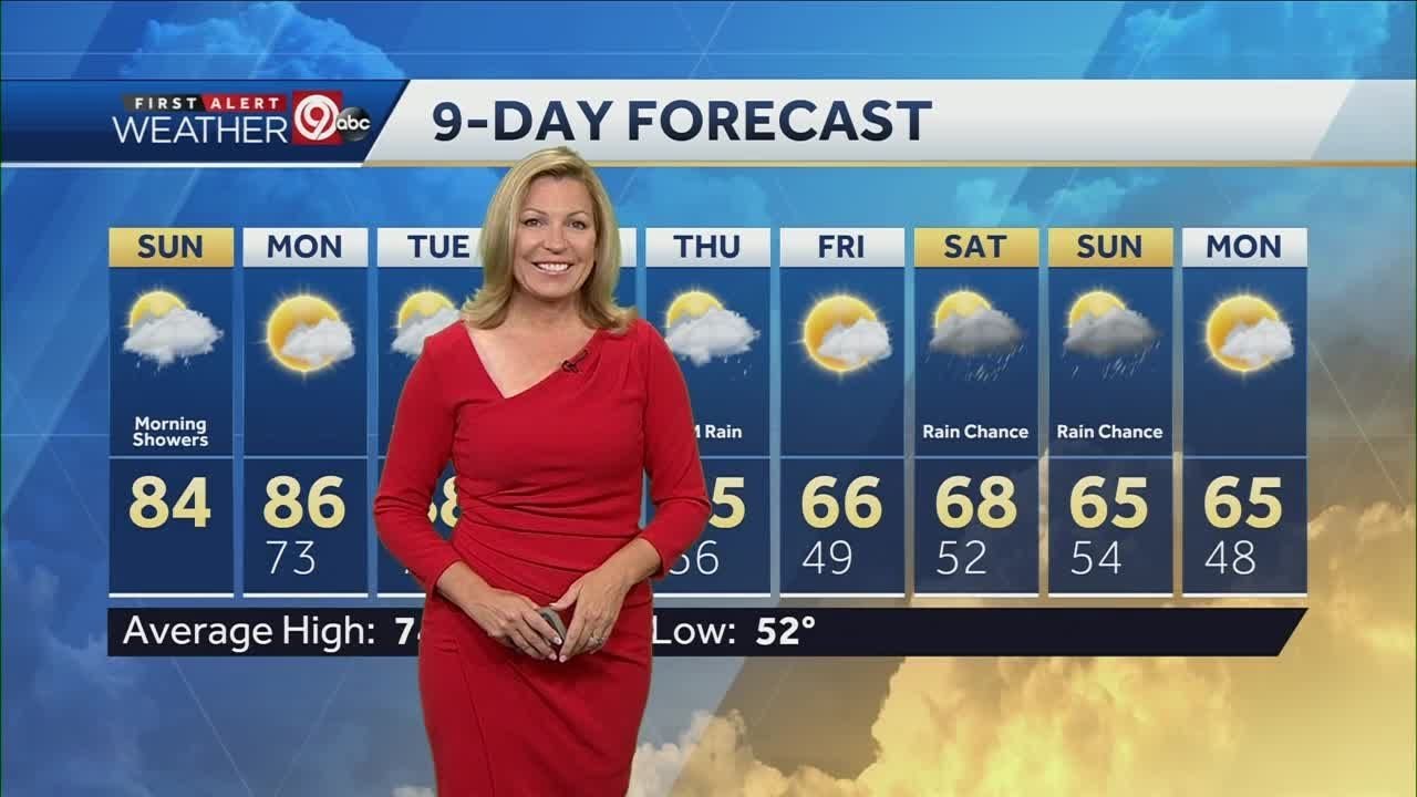 Morning showers give way to Sunday sun - YouTube