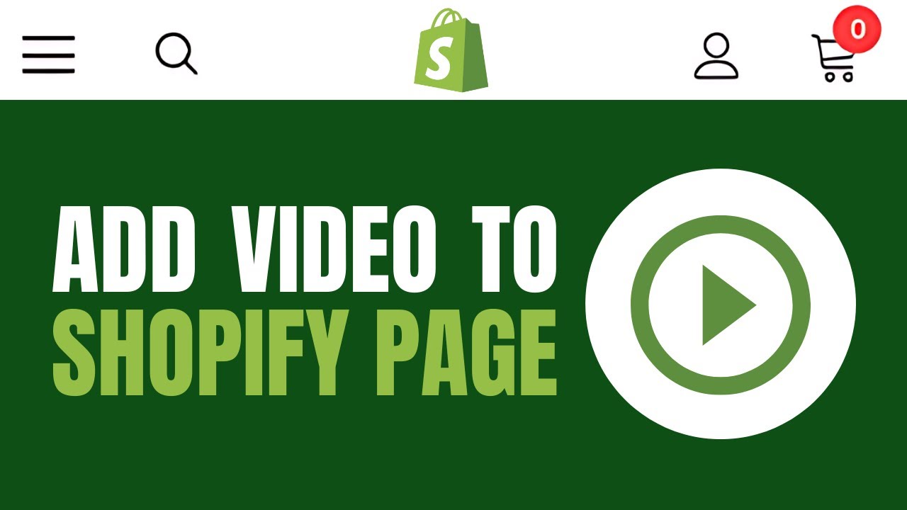How to Add a Video to Shopify Homepage Seamlessly | Shopify Course ...