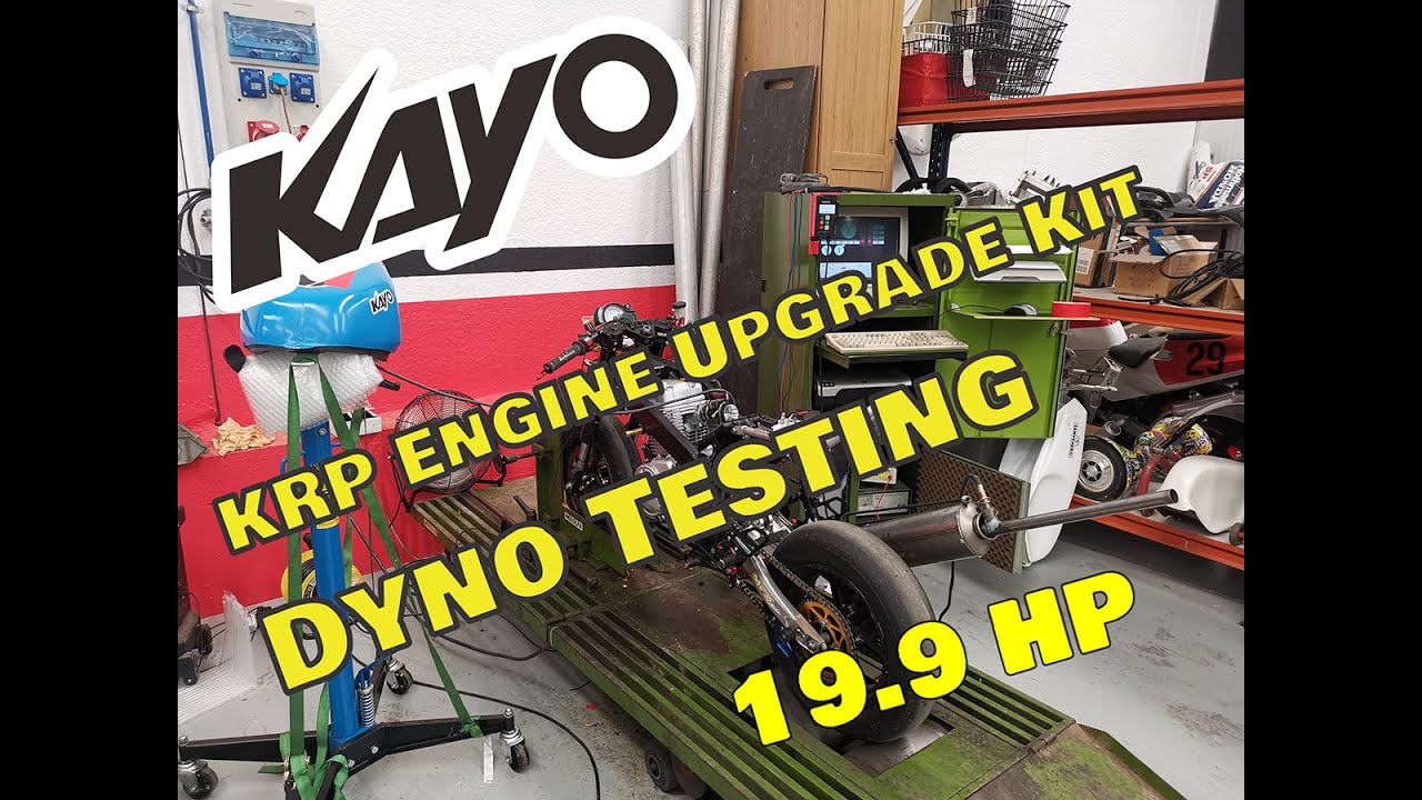 Kayo MR150 KRP Engine Upgrade Kit Dyno Test - YouTube