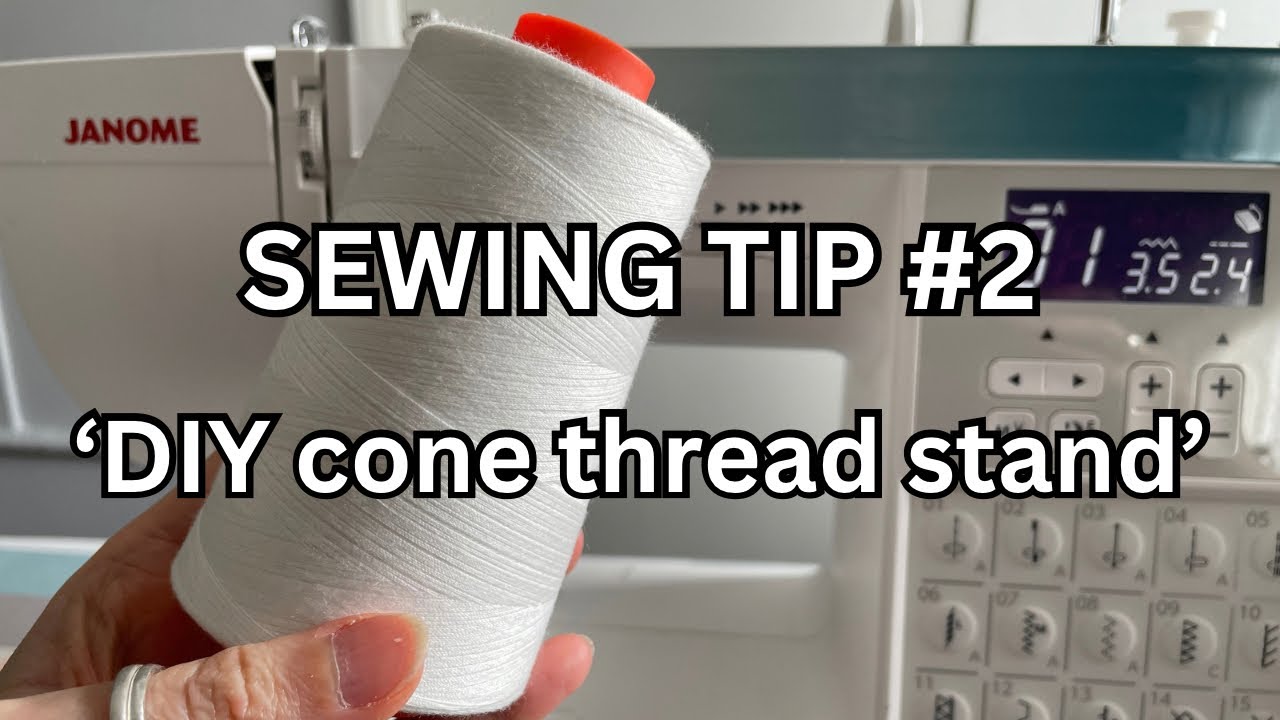How to use thread cones on domestic machines // #sewingtutorial # ...