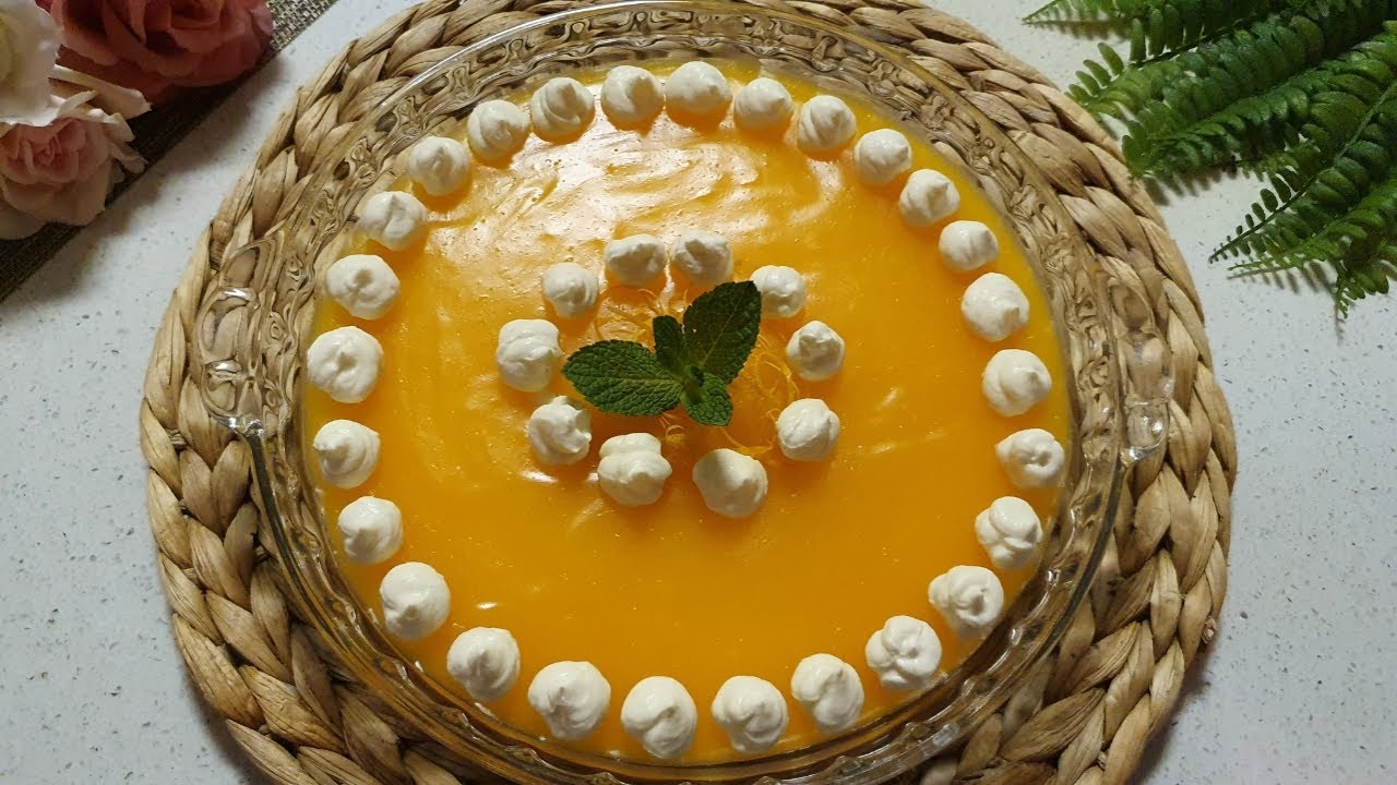 Creamy orange milk dessert | double layer orange custard recipe | easy ...