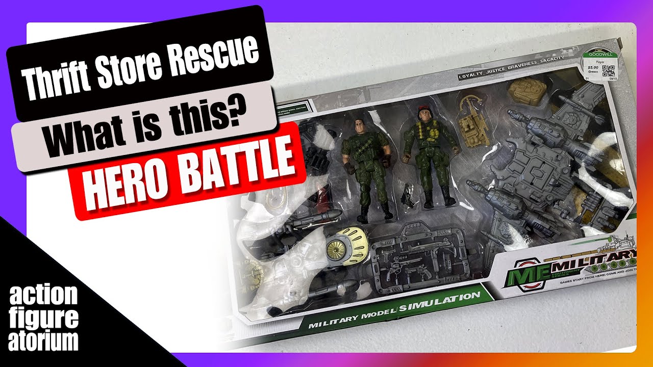 Thrift Store Toy Rescues | Hero Battle Military Model Simulation Action ...