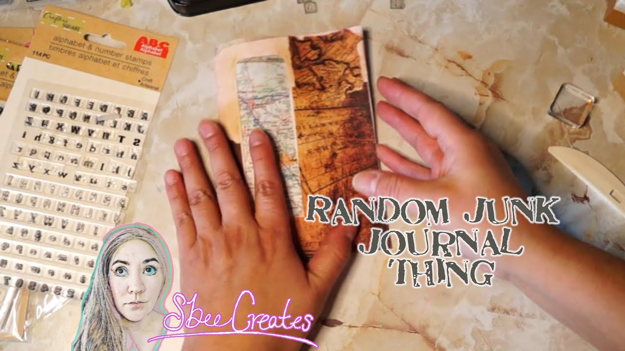 Random Junk Journalish Thing...Just a bit of crafting - YouTube