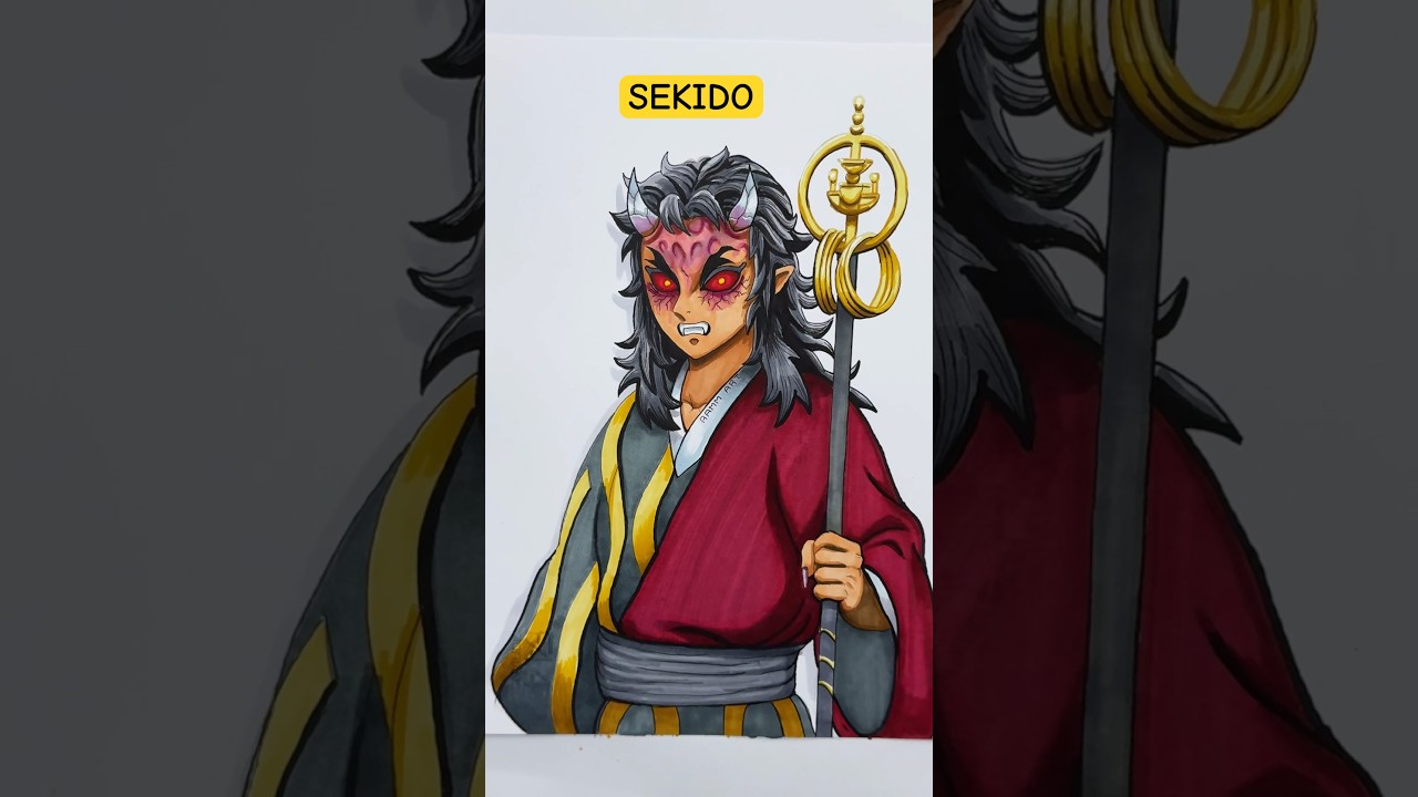 DRAWING - SEKIDO - DEMON SLAYER #draw #drawing #shorts - YouTube