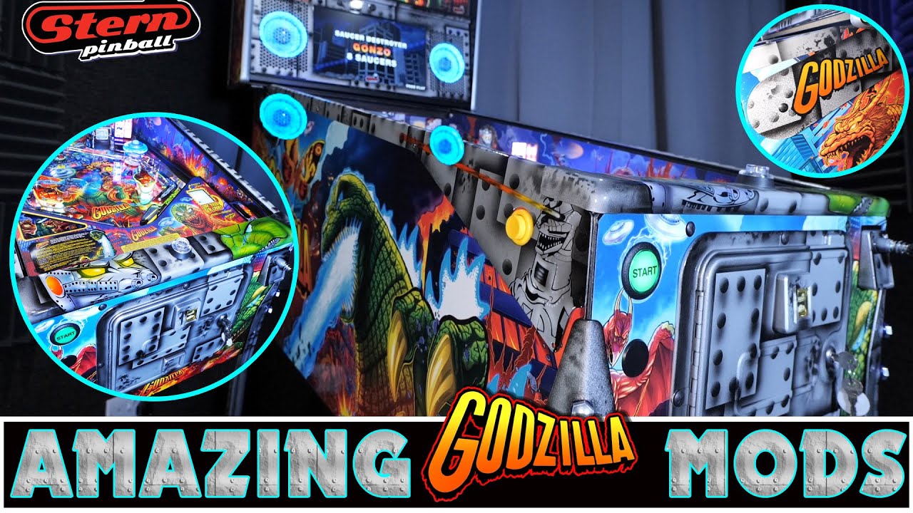Outstanding and unique Stern Godzilla Pinball Machine | Bespoke ...