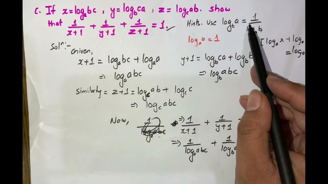 Logarithmic function Revision #neb #grade11 #maths - YouTube