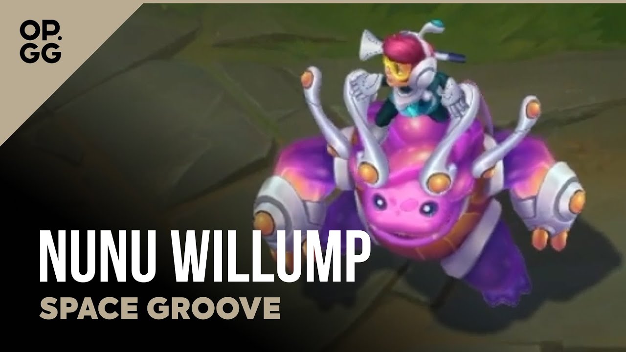 Space Groove Nunu Willump - OP.GG Skin Review - League of Legends - YouTube