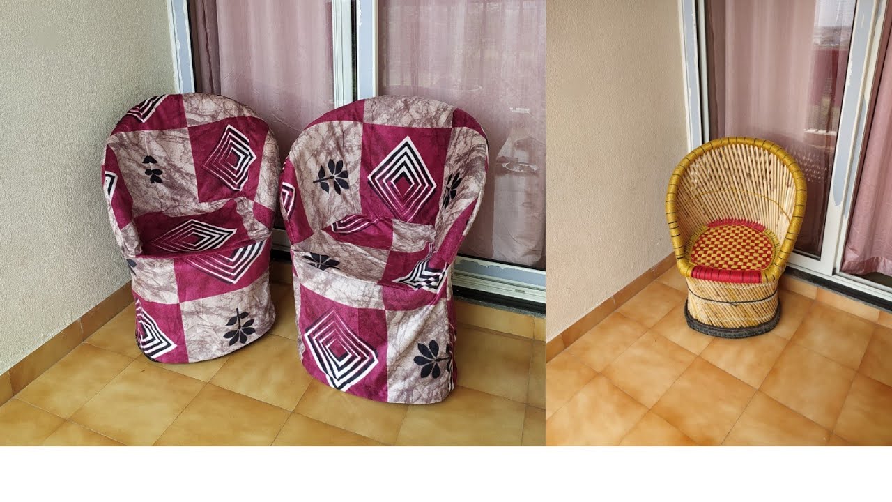 How to make chair cover / kurshi ka cover kese bnaye /plastik cheir ka ...