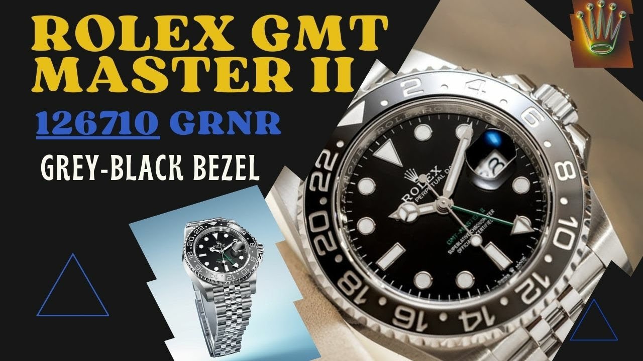 The New Rolex GMT Master II 126710GRNR Grey-Black Bezel - YouTube