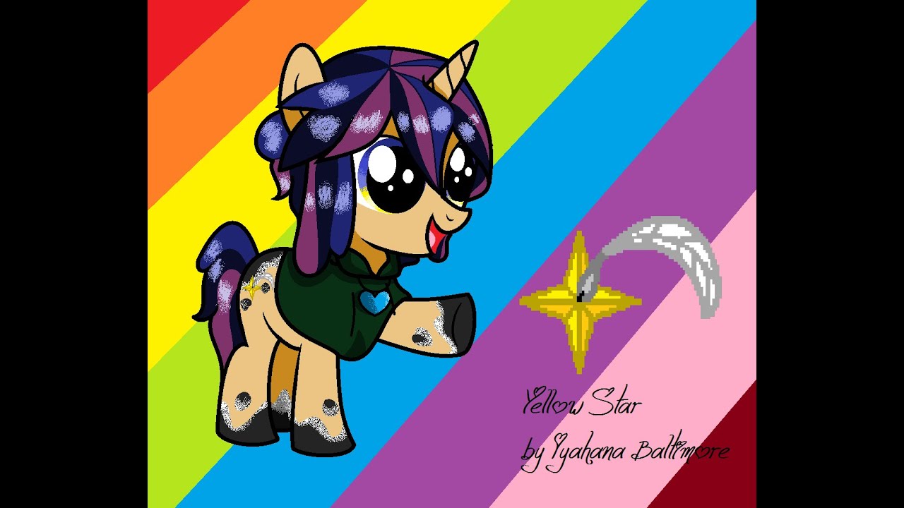 Yellow Star MLP Speed Paint - YouTube