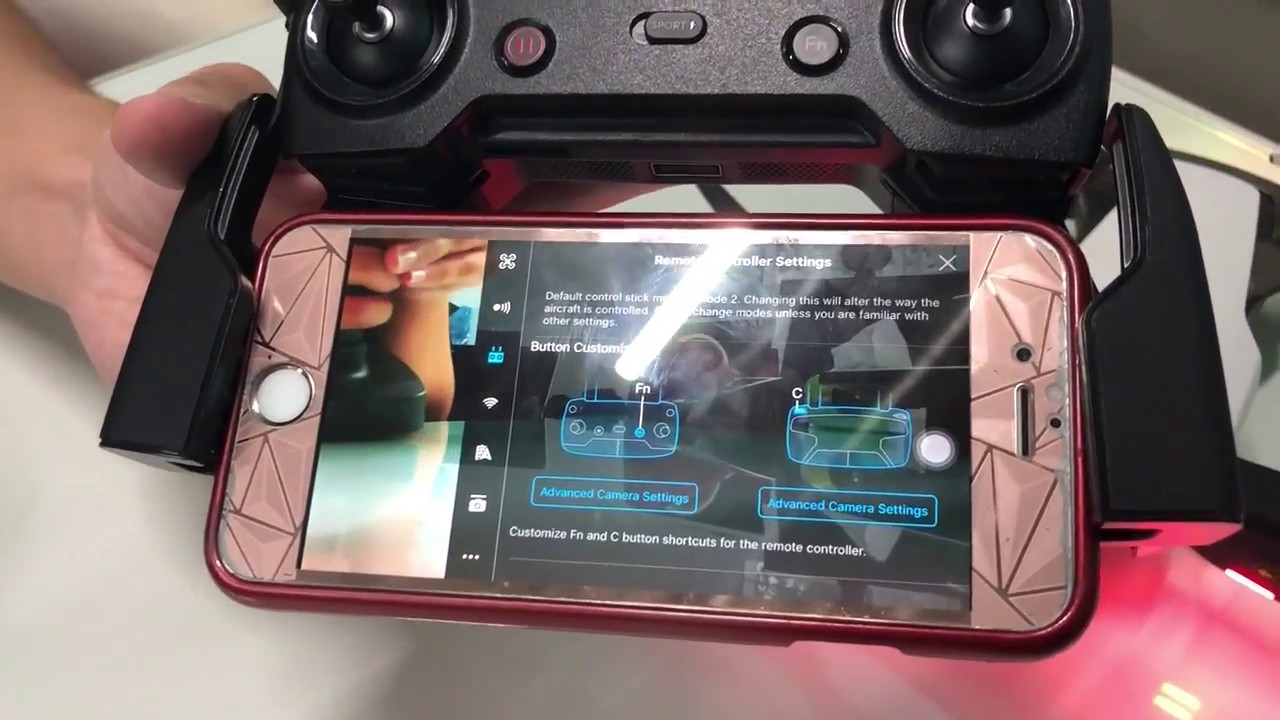 ปรับปุ่ม custom menu เมนูลัดของรีโหมด dji mavic air - YouTube