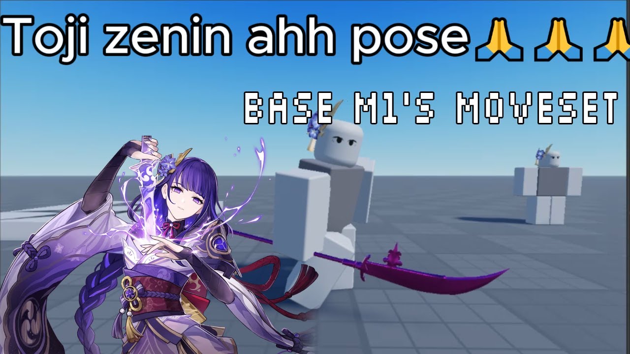 Raiden Shogun Base m1's (Roblox battlegrounds) - YouTube