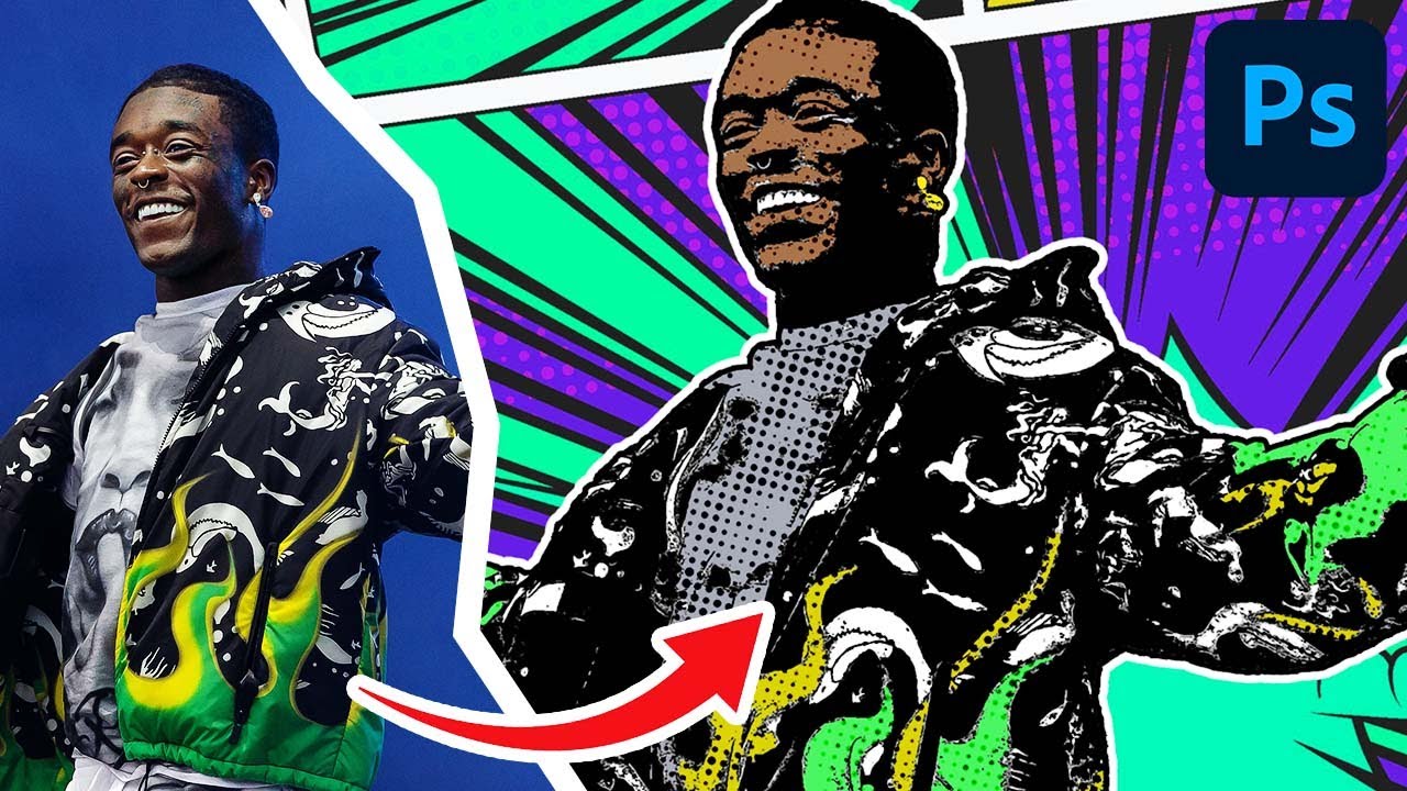 Magazine Halftone Effect Photoshop Tutorial - YouTube