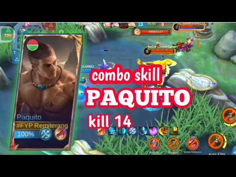 COMBO SKILL PAQUITO emblem dan build tersakit !! mobile legends - YouTube