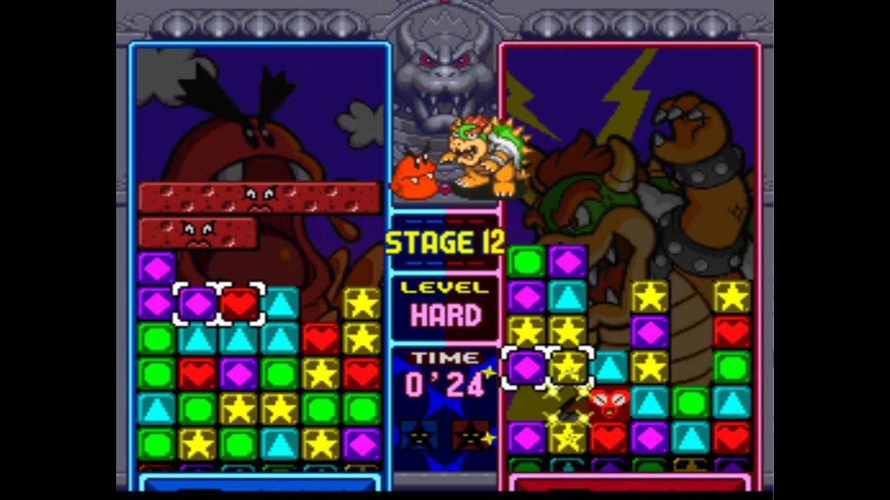 Beating Tetris Attack in 42 seconds level HARD - YouTube