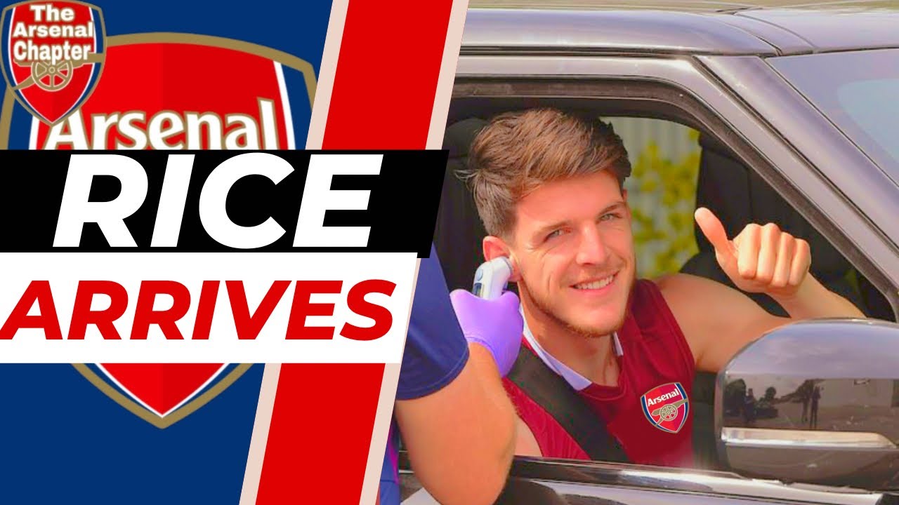 BREAKING NEWS DECLAN RICE Arrives At The Emirates Stadium Now To Sign ...