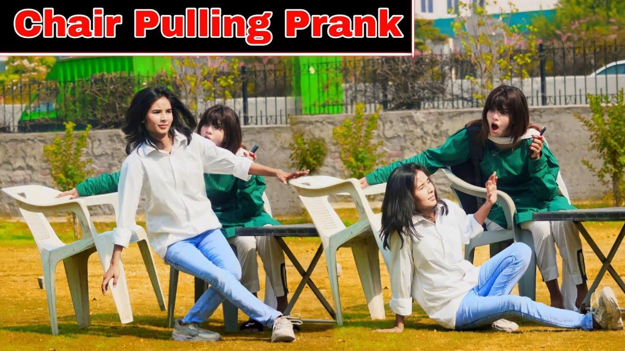 Chair Pulling Prank On People | BY Ayesha Pranks - YouTube