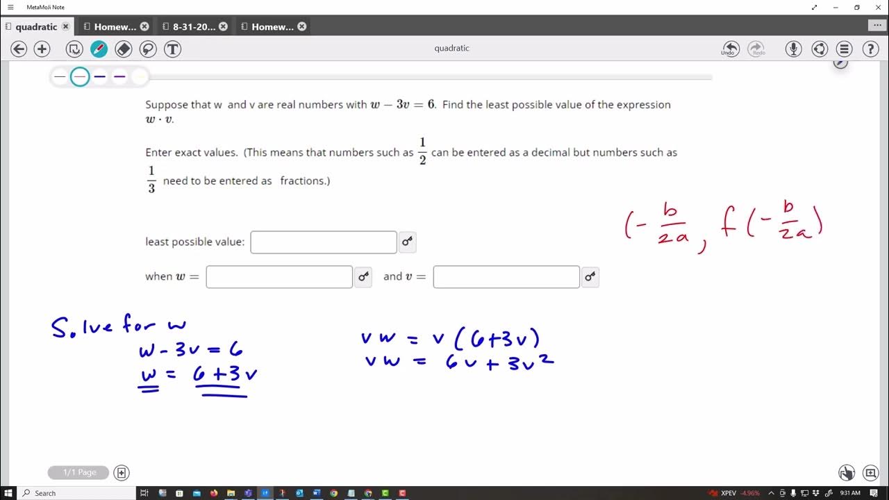 College Algebra: Analysis of Quadratic Function - YouTube