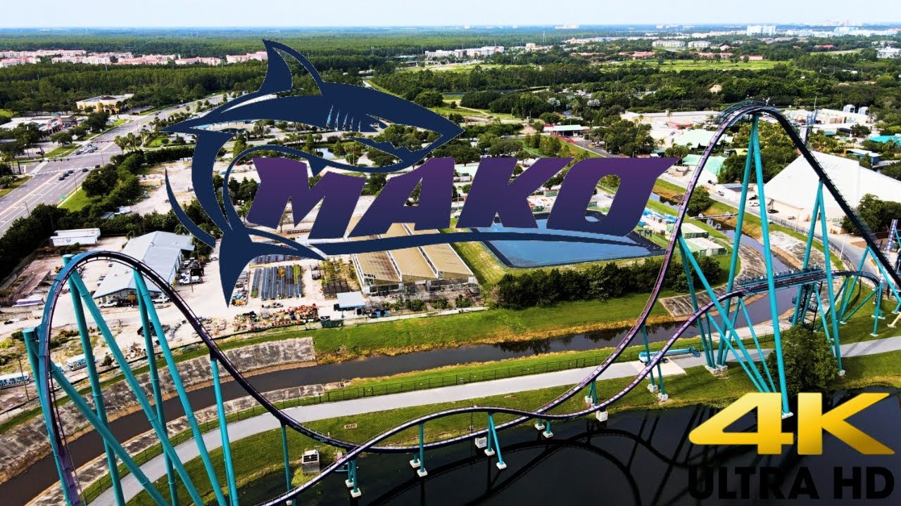 Mako Seaworld Orlando - Mako at SeaWorld Orlando, 4k pov on-ride ...