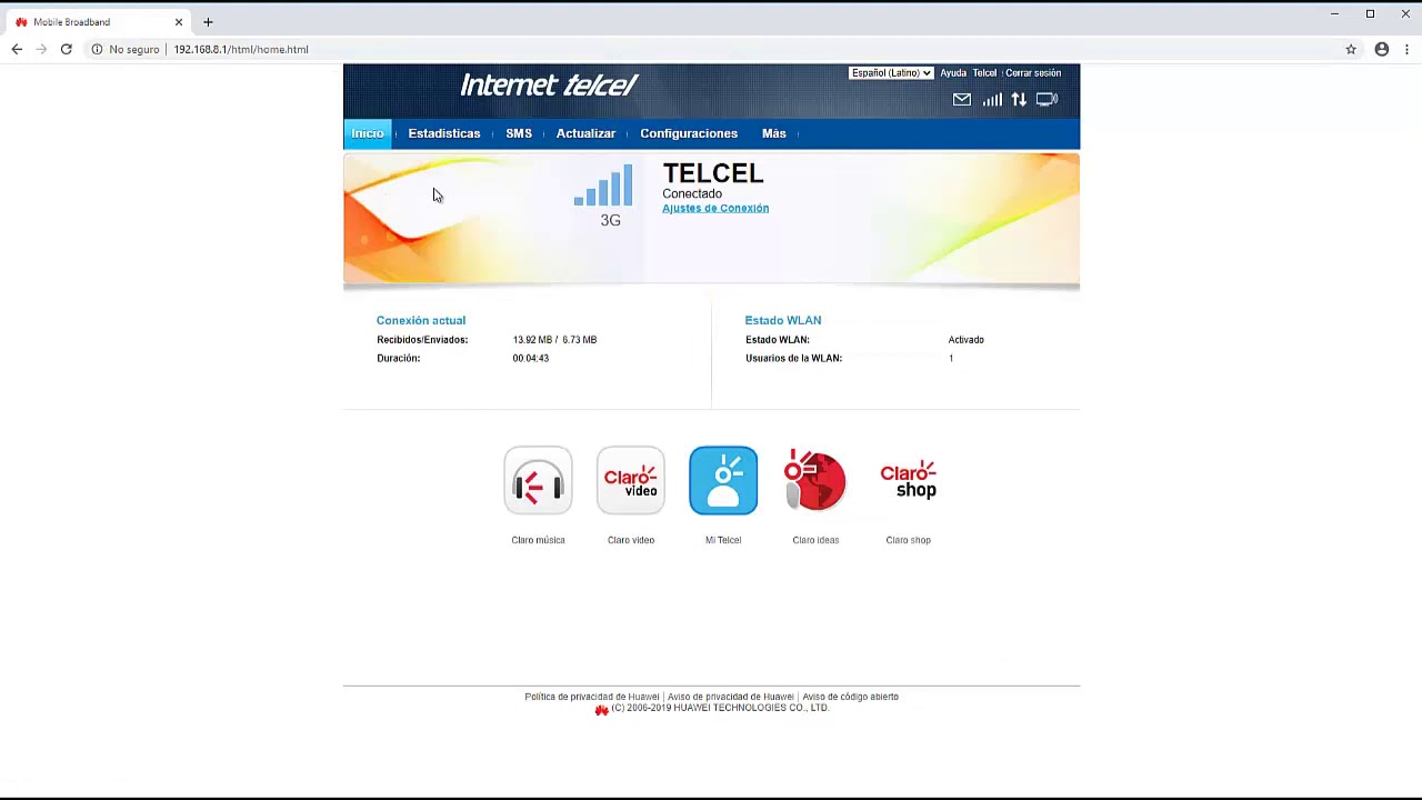 Configurar Internet En Casa Telcel Modem Huawei B310 (2020) - YouTube