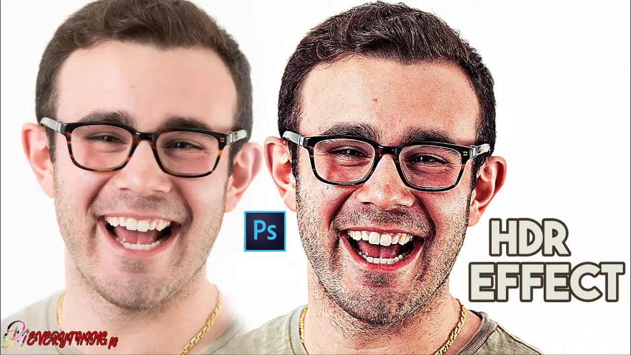 HDR effect + PSD || Photoshop tutorial - YouTube