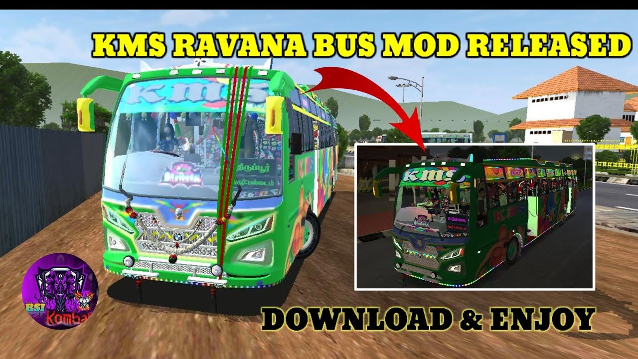 🎀🤩KMS💚RAVANAN BUS MOD RELEASED IN BUSSID 🔥 DOWNLOAD & ENJOY 😍#bsikomban ...