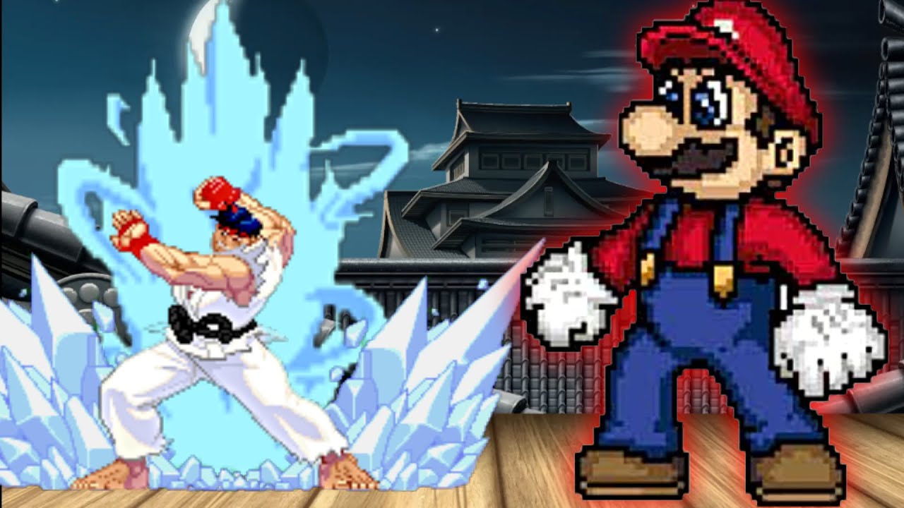 Ice Ryu VS Mario | Insane Epic Fight! - YouTube
