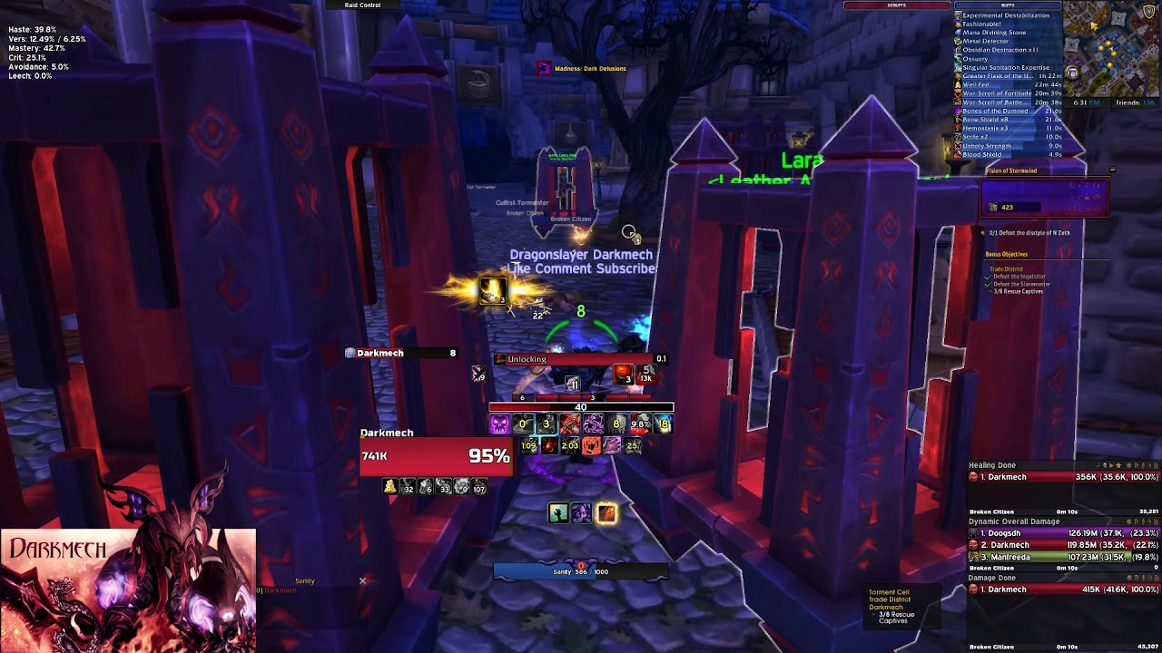 Horrific Vision Full Clear Stormwind - Blood DK - YouTube