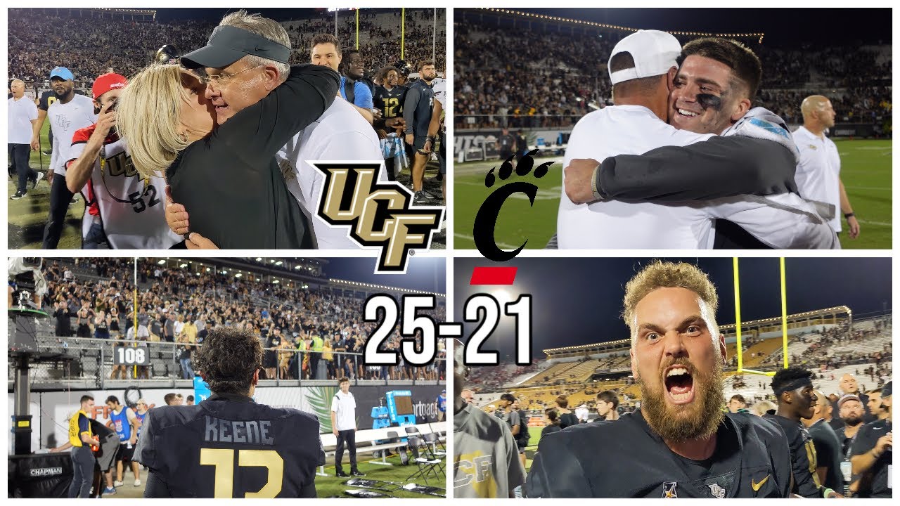 UCF Football: Postgame Celebration after 25-21 win vs. Cincinnati ⚔🏈 ...