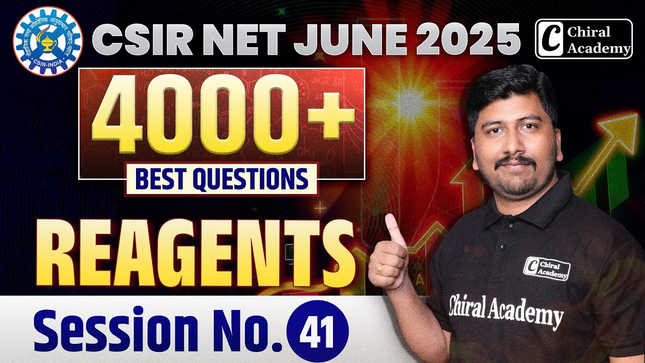 CSIR NET Questions Practice 41 | Reagents 01 | CSIR NET GATE 4000 ...