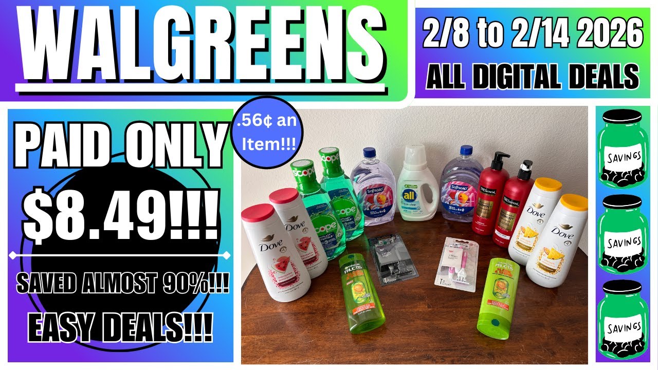 Walgreens Haul 2/8/26 to 2/14/26 - Paid ONLY $8.49!!! - All Digital ...