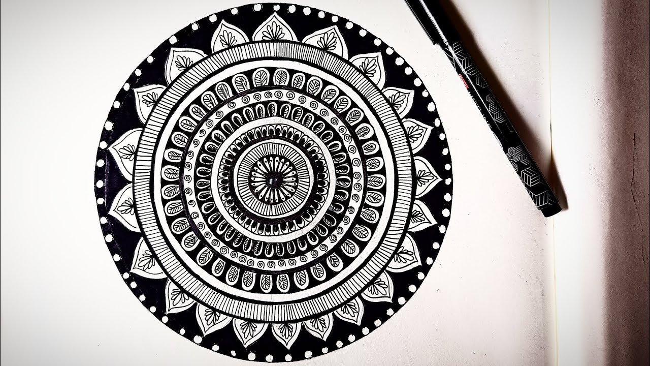 How to draw Mandala Art for beginners|| Mandala art step by step|| Easy ...