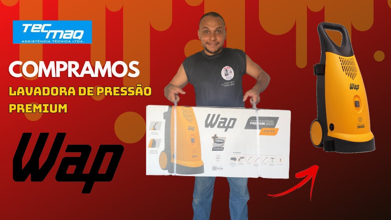 Unboxing lavadora de pressão WAP premium 2600 com motor de indução ...