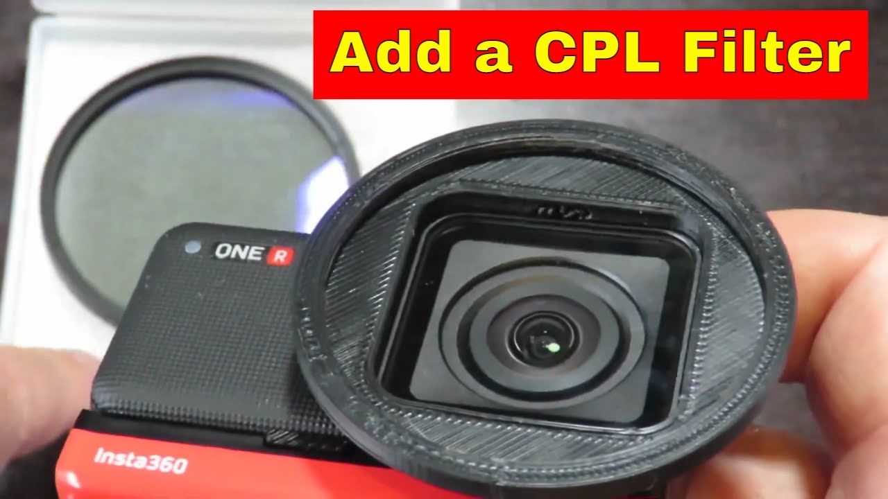 📷 Insta360 One R 4k 52mm ND and CPL Screw Filter Mount - 3D Printed ...