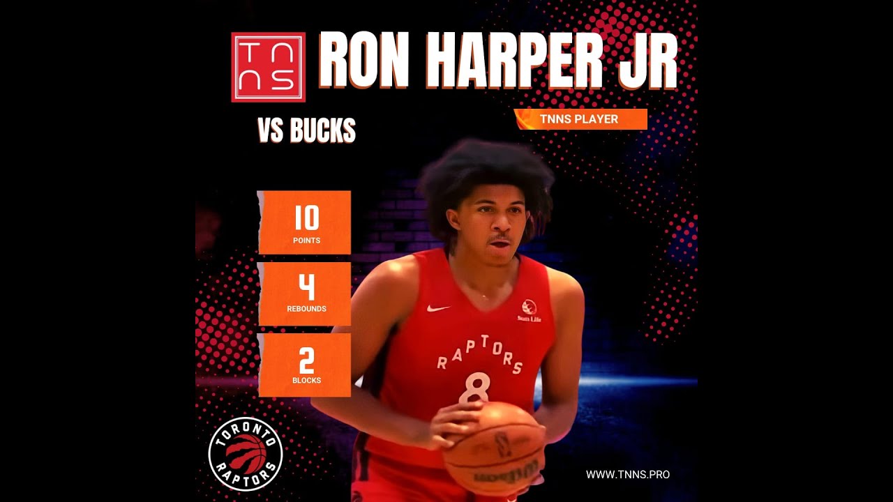 Ron Harper Jr. Toronto Raptors Highlights Vs. Milwaukee Bucks | NBA ...