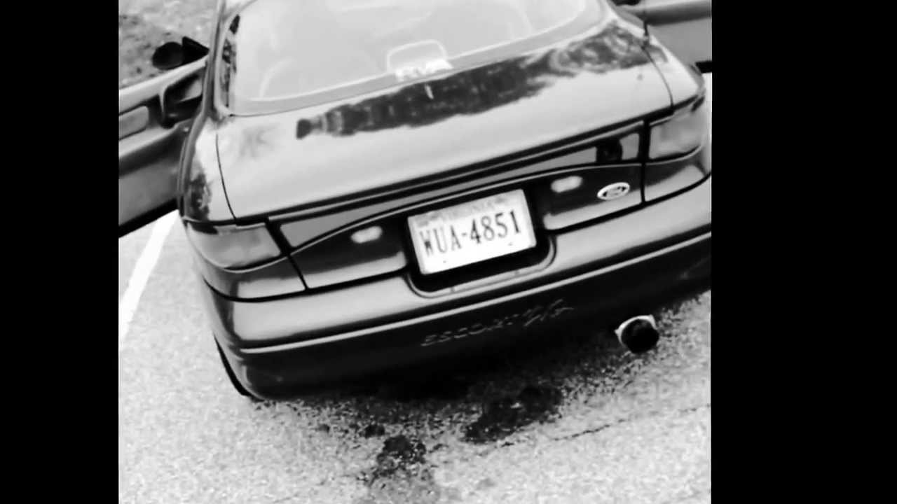 98 escort zx2 aftermarket muffler - YouTube