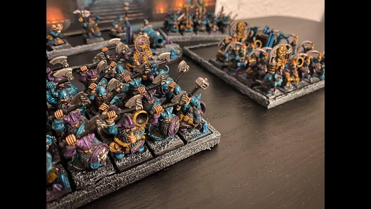 Dwarf army showcase (WHFB) (Part 1) - YouTube