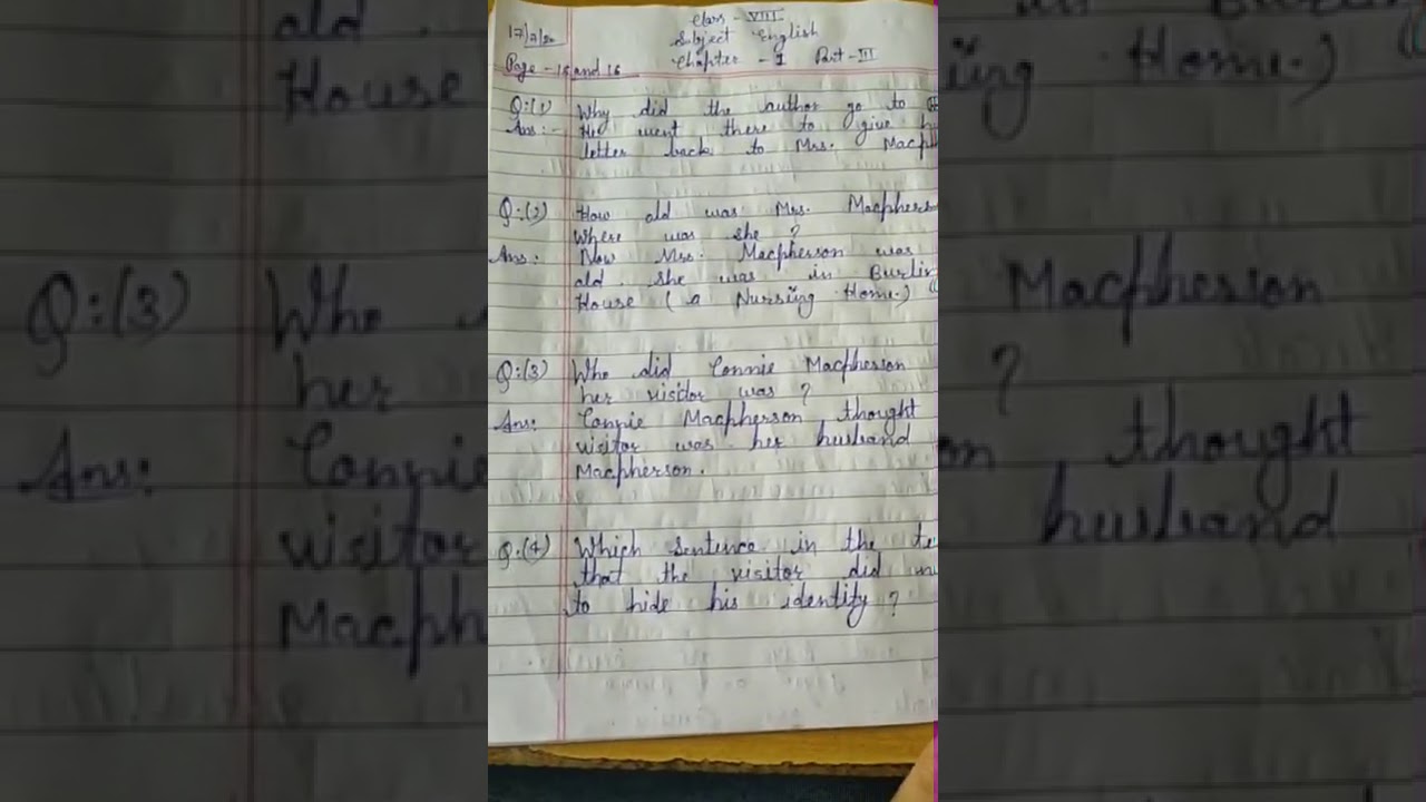 English Reader Class 8 Chapter 1 Question Answer Part 3 YouTube english-reader-class-8-chapter-1-question-answer-part-3-youtube