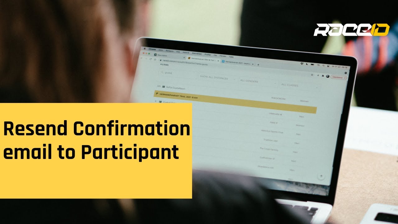 Resend the confirmation email to participants - YouTube