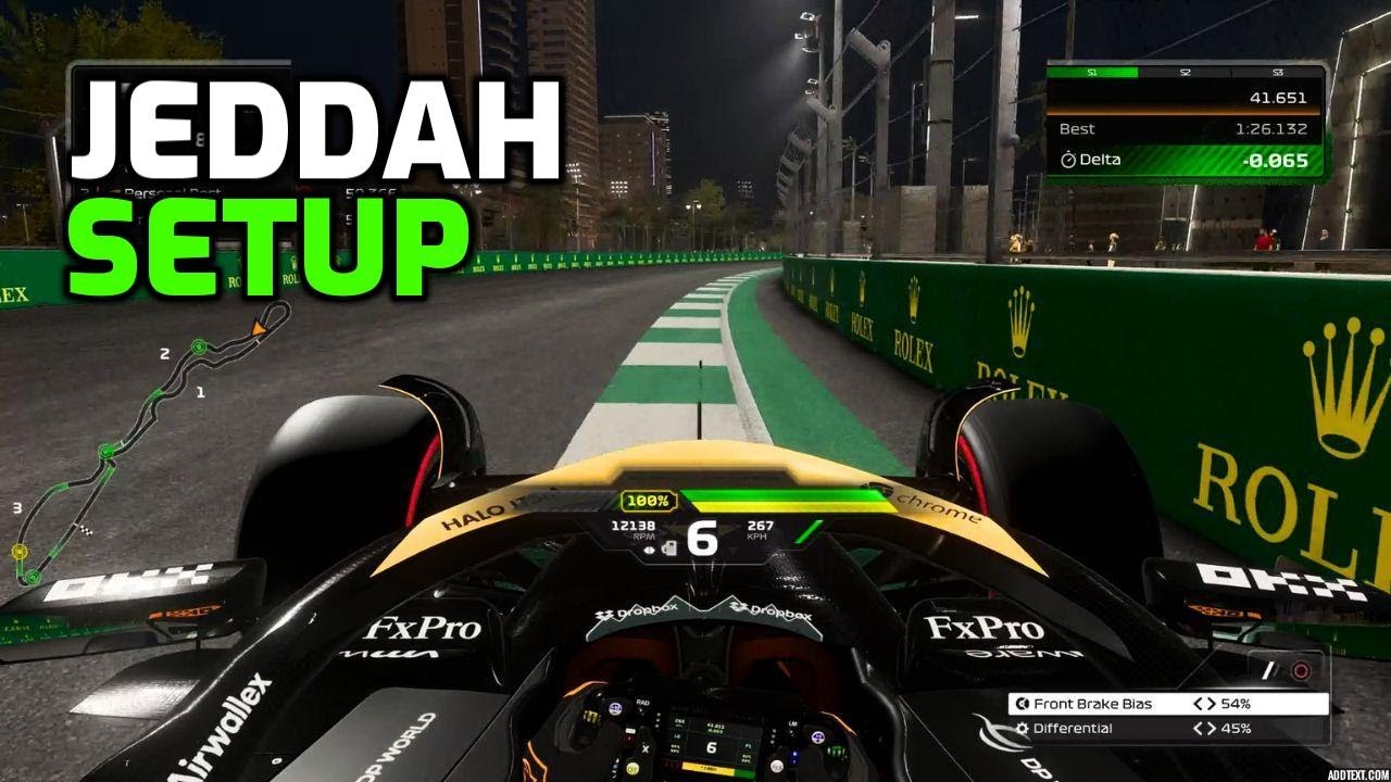 F1 24 JEDDAH TRACK GUIDE + SETUP (1:26.032) - YouTube