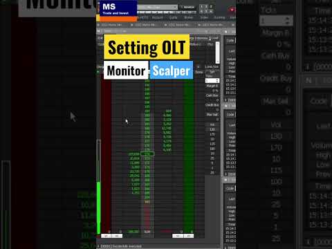 Cara setting tampilan OLT buat monitor lalu #scalping #Saham cocok ...