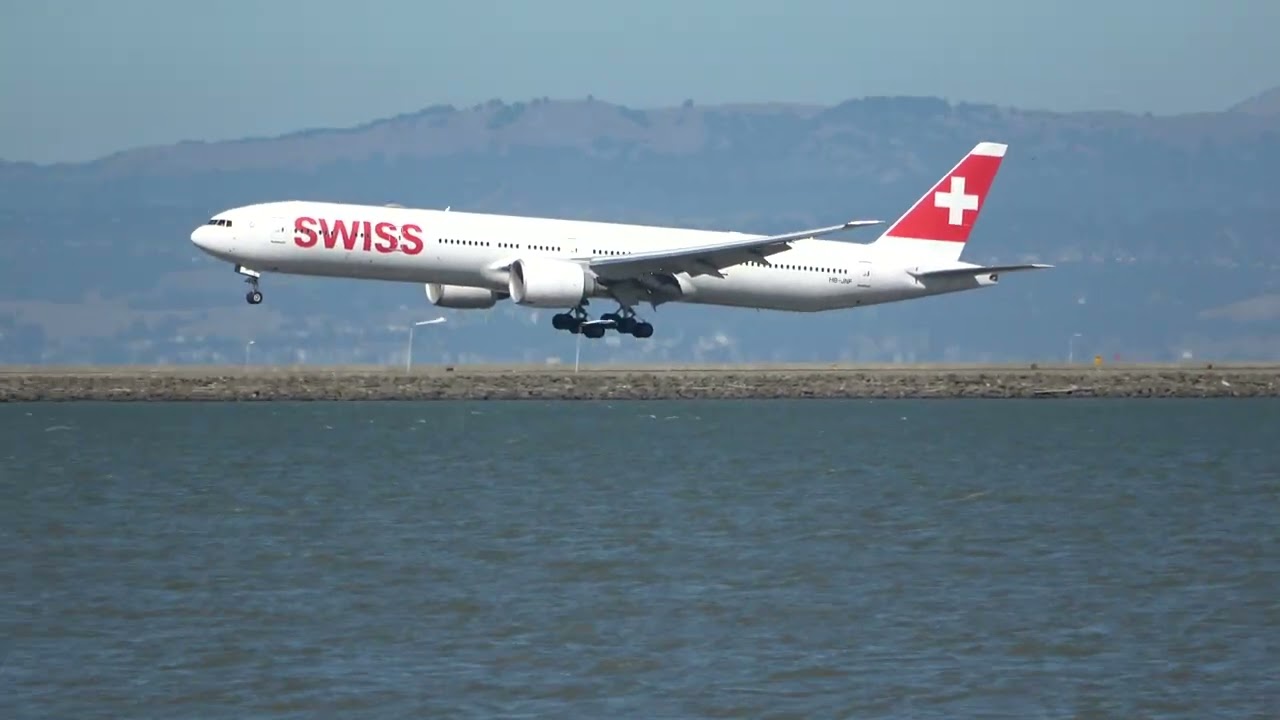 Swiss International Air Lines Boeing 777-300ER Landing @ SFO from ...