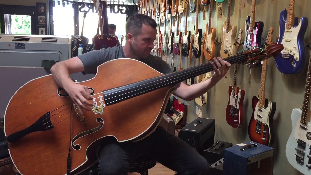 Slayer played on an upright bass at imperial vintage - YouTube