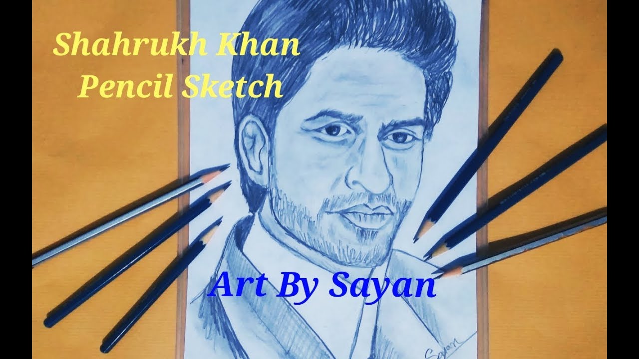 Shahrukh Khan Pencil Sketch Drawing || Art By Sayan ||... - YouTube