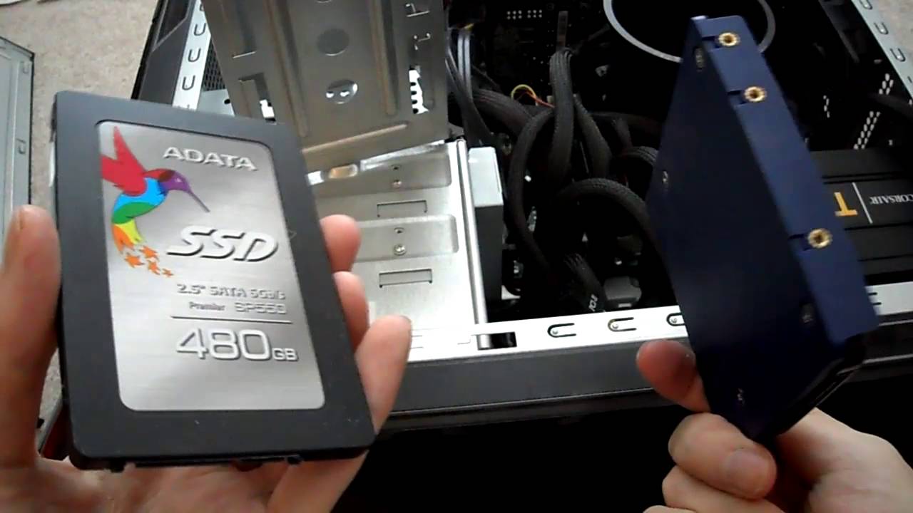 Installing ADATA SP550 SSD 480GB PC how to - YouTube